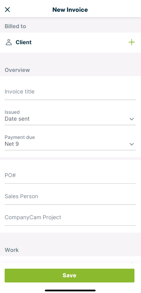 Invoices in the Jobber App – Jobber Help Center