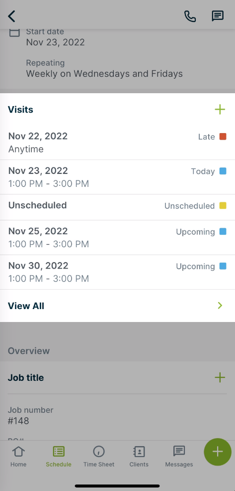 Schedule in the Jobber App – Jobber Help Center