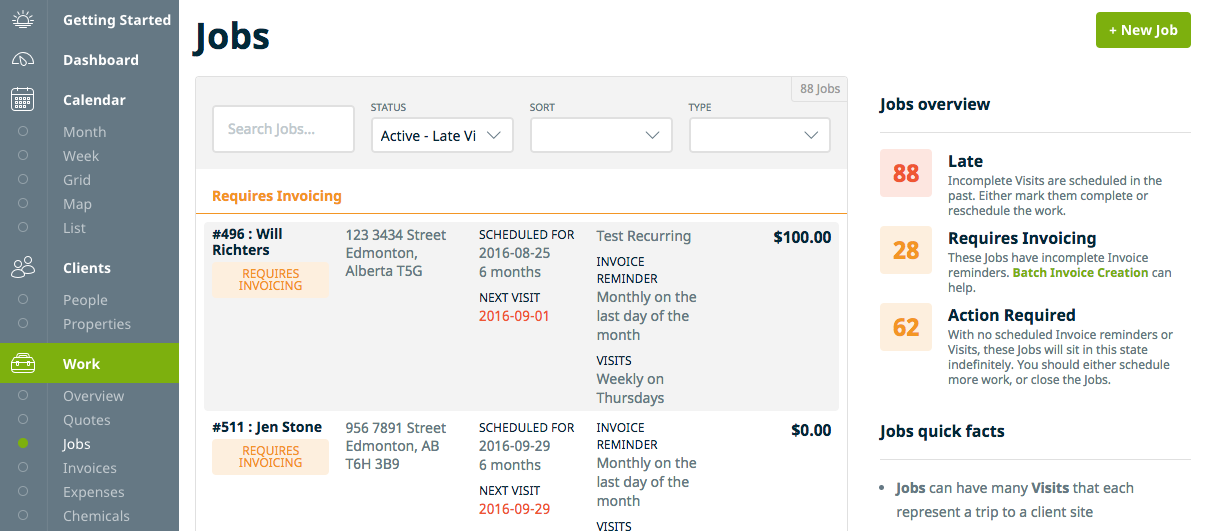 Job Basics – Jobber Help Center
