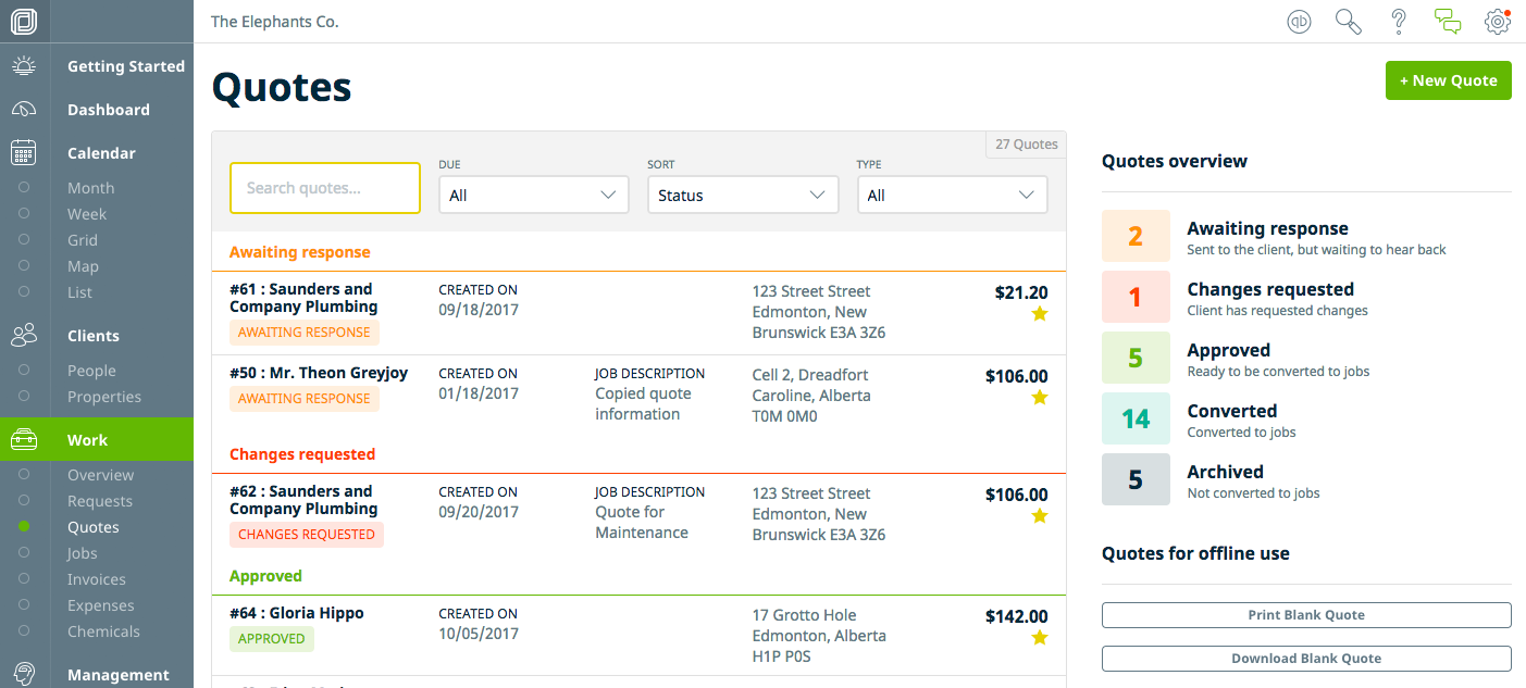 Quote Basics – Jobber Help Center