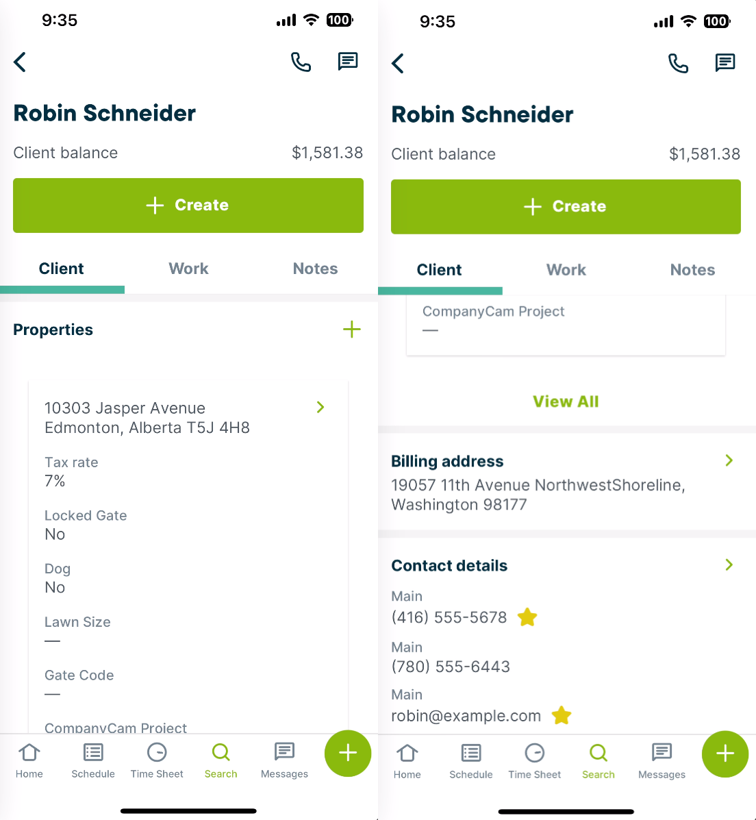 Client Information in the Jobber App – Jobber Help Center