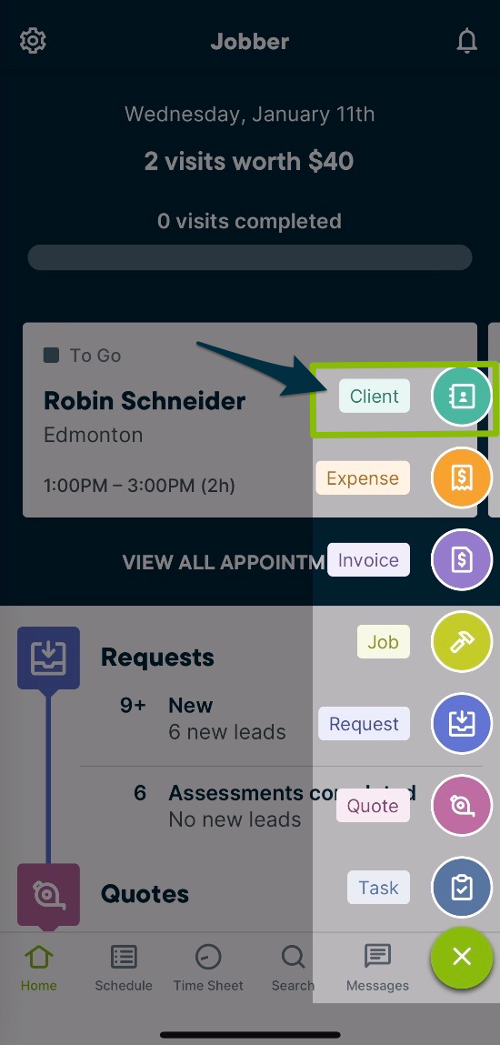 Client Information in the Jobber App – Jobber Help Center