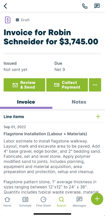 Invoices in the Jobber App – Jobber Help Center