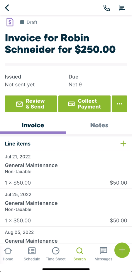 Invoices in the Jobber App – Jobber Help Center