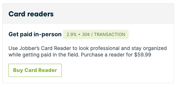 Jobber Card Reader – Jobber Help Center