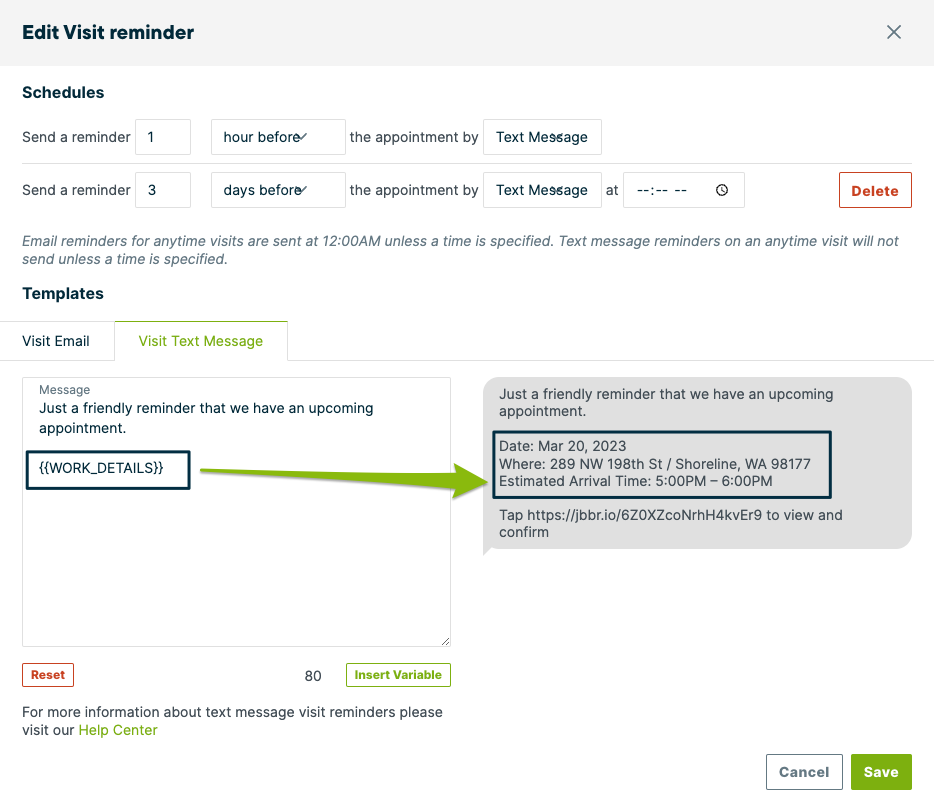 Arrival Windows – Jobber Help Center