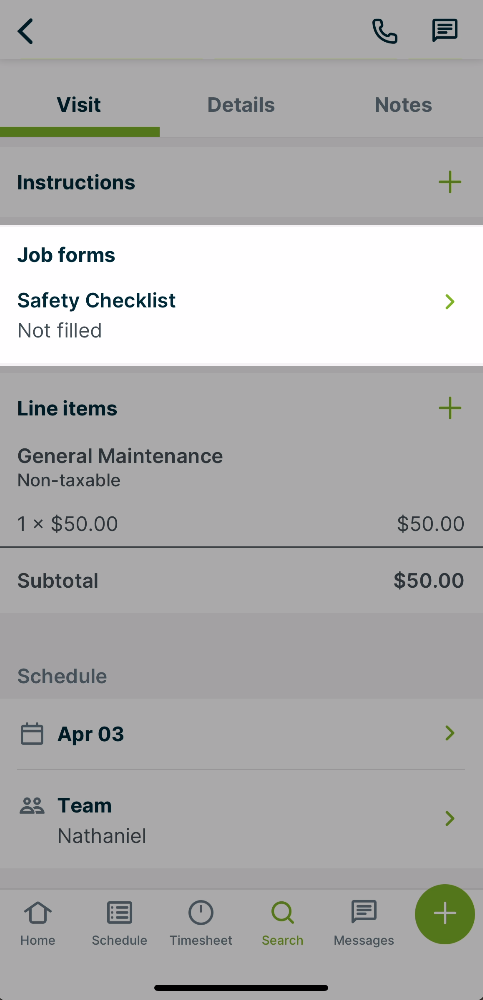 Schedule in the Jobber App – Jobber Help Center