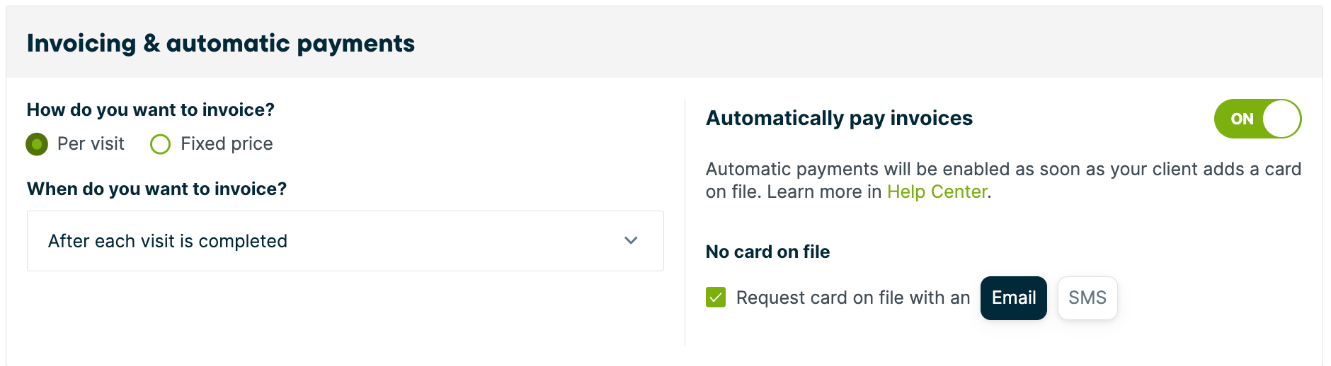 Automatic Payments – Jobber Help Center