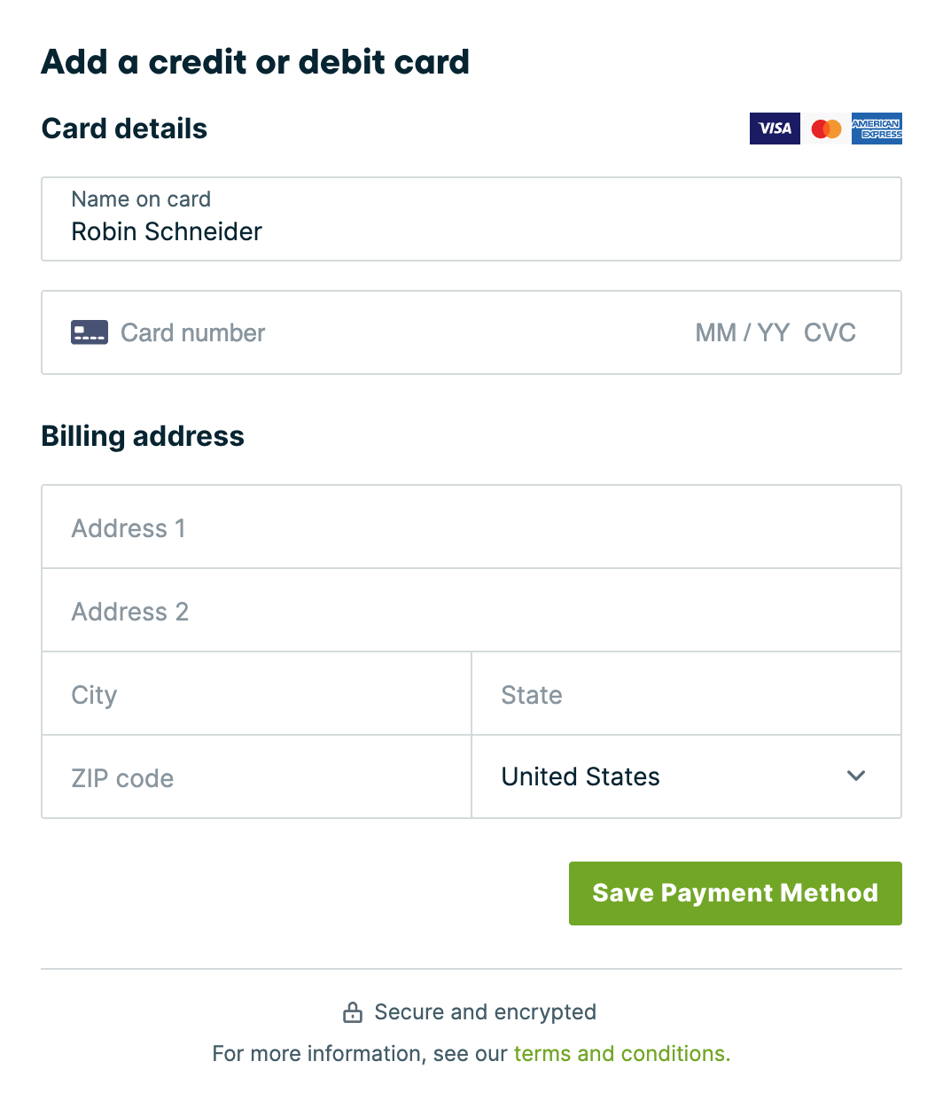 Saving and Charging Payment Methods with Jobber Payments – Jobber Help ...