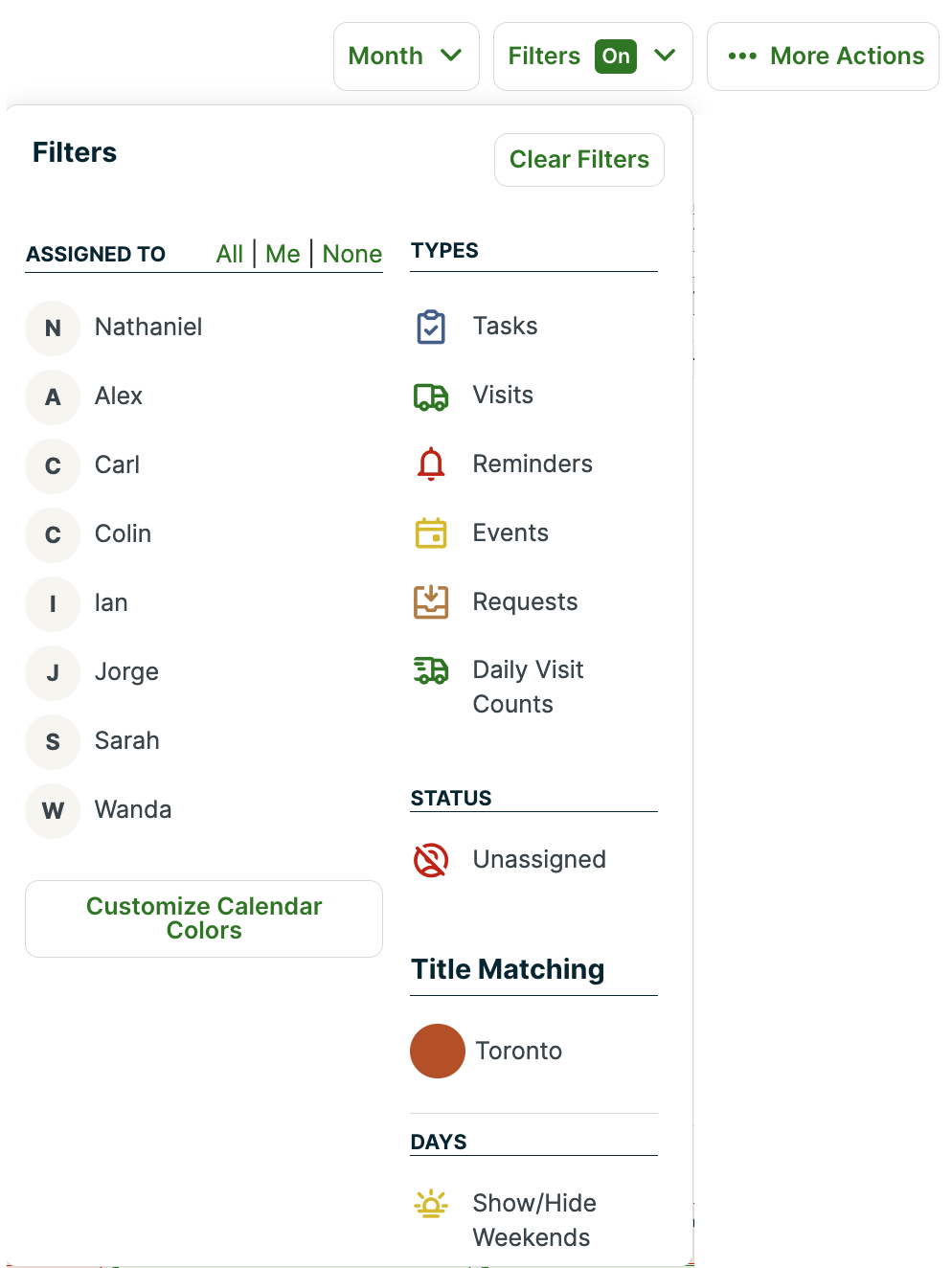 Month & Week View | Schedule – Jobber Help Center