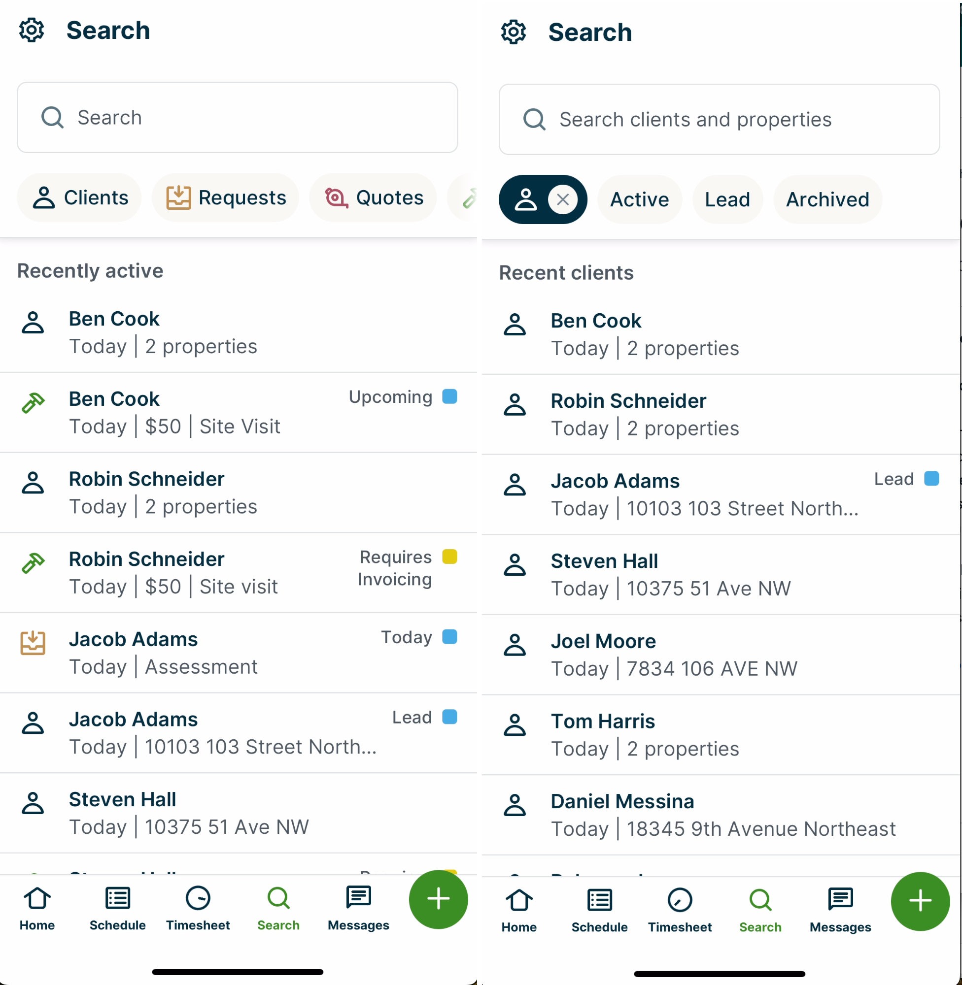 Client Information in the Jobber App – Jobber Help Center