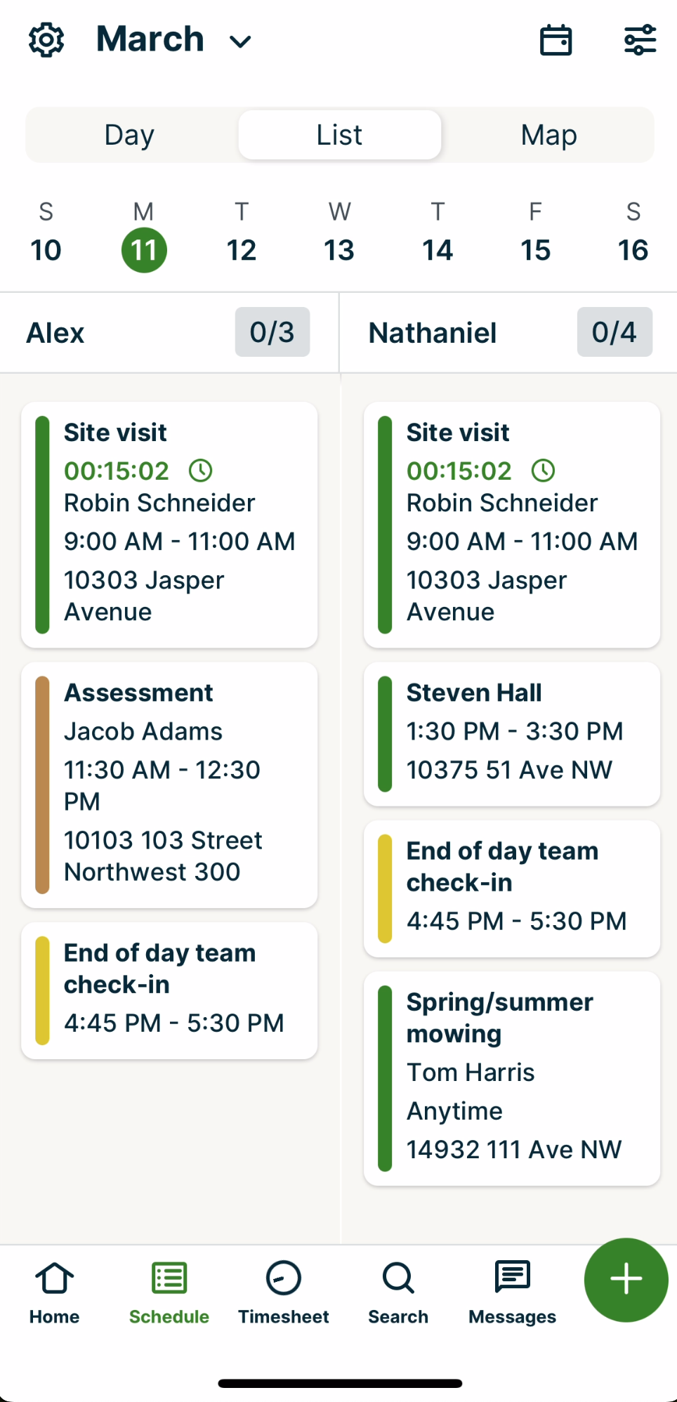 Timers and Time Sheets in the Jobber App – Jobber Help Center