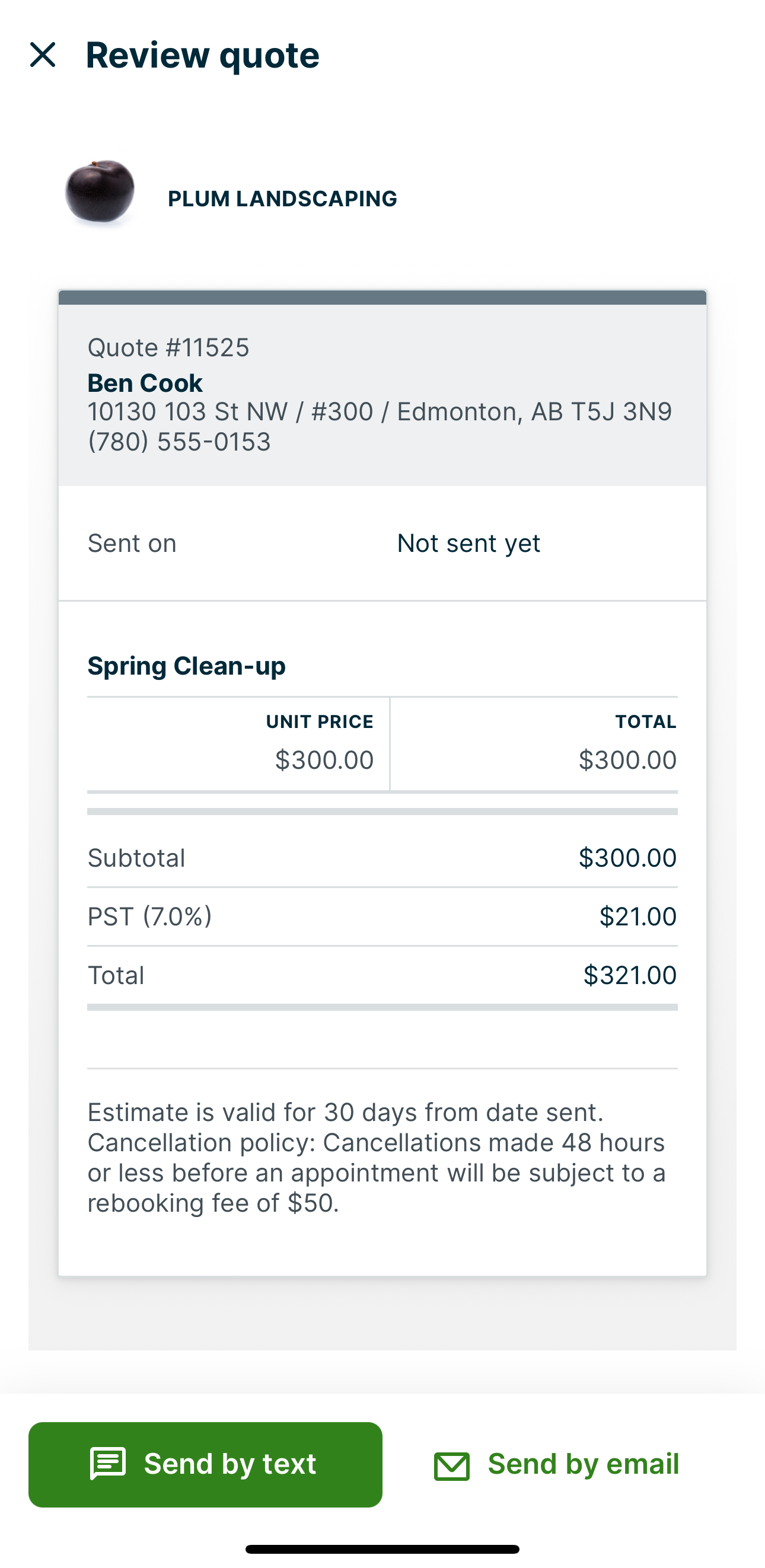 Quotes in the Jobber App – Jobber Help Center
