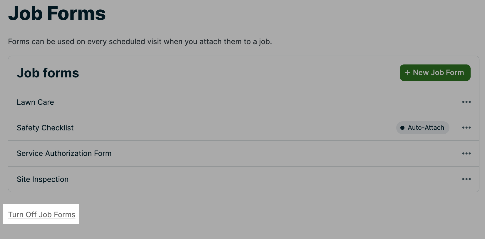 Job Forms – Jobber Help Center