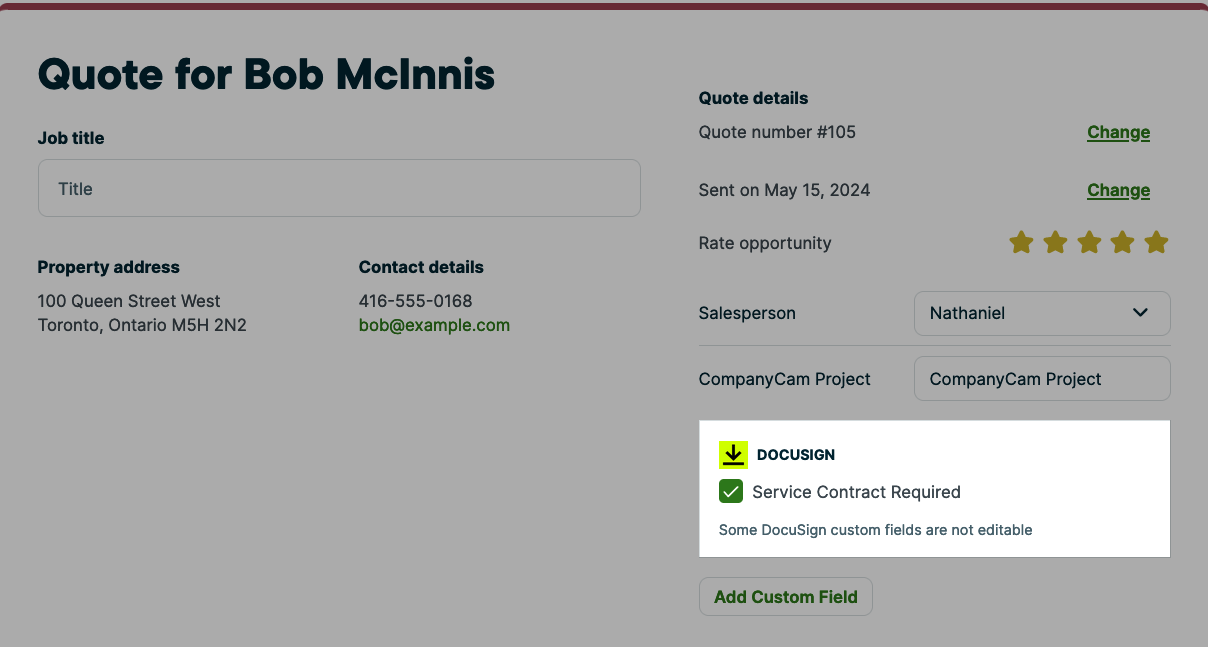 Jobber and DocuSign Integration – Jobber Help Center