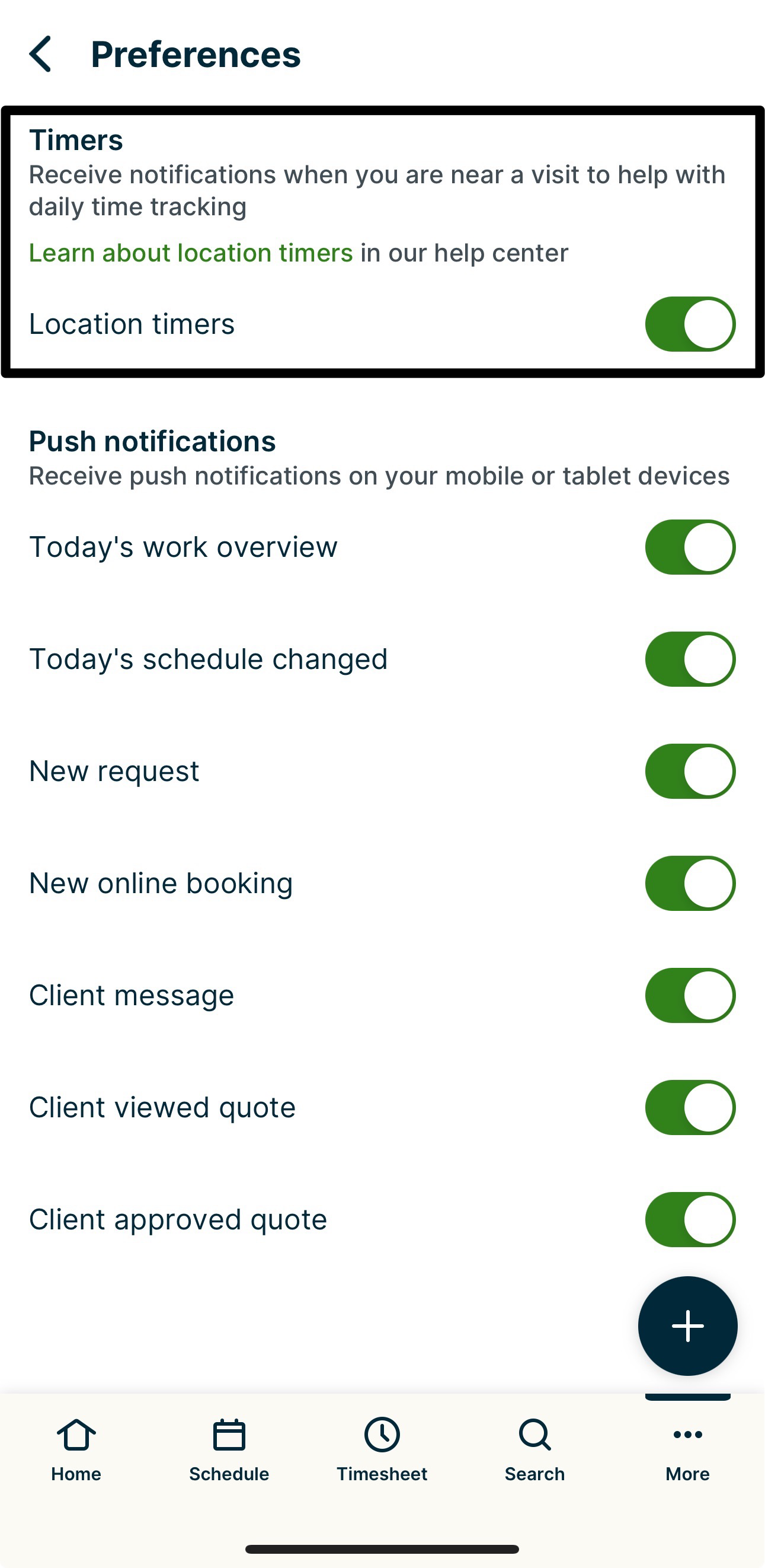 Location Timers in the Jobber App – Jobber Help Center