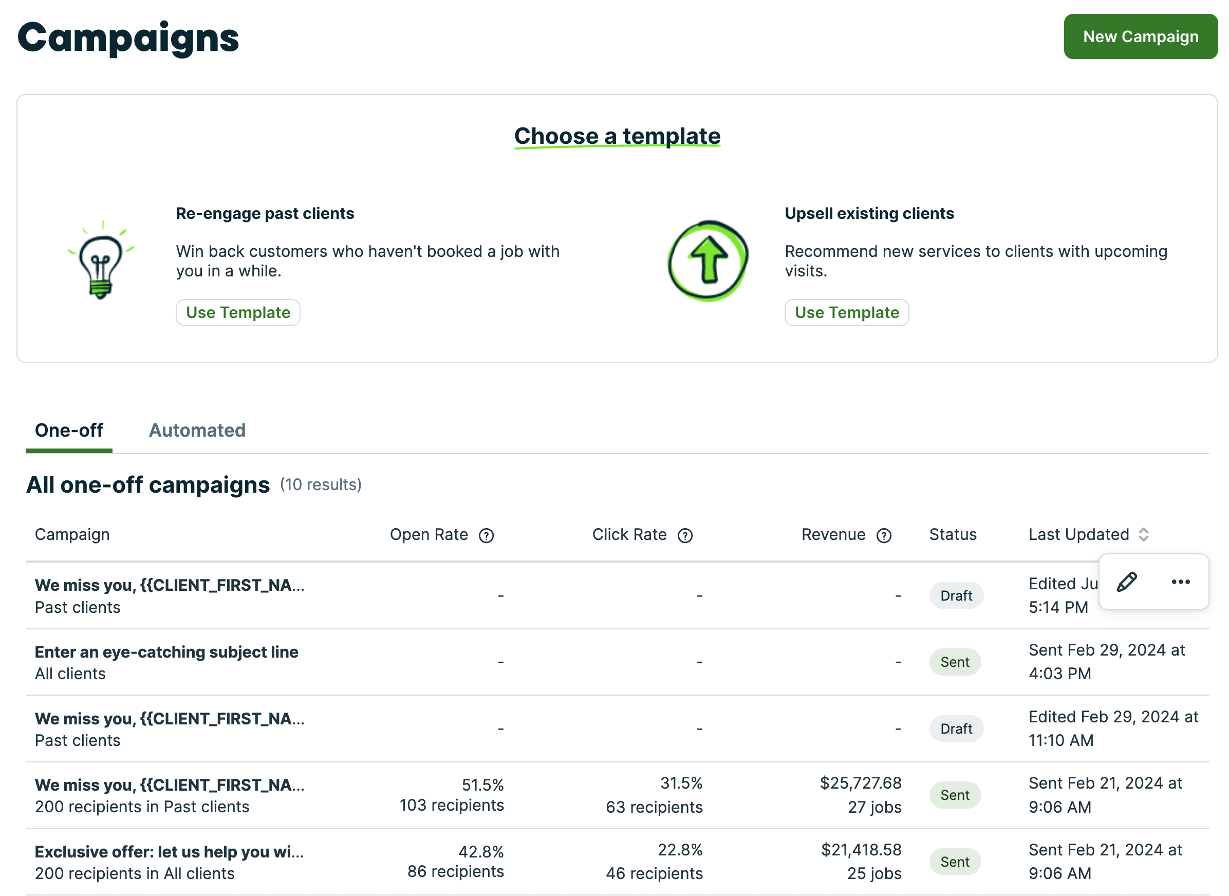 Campaigns | Marketing Tools – Jobber Help Center