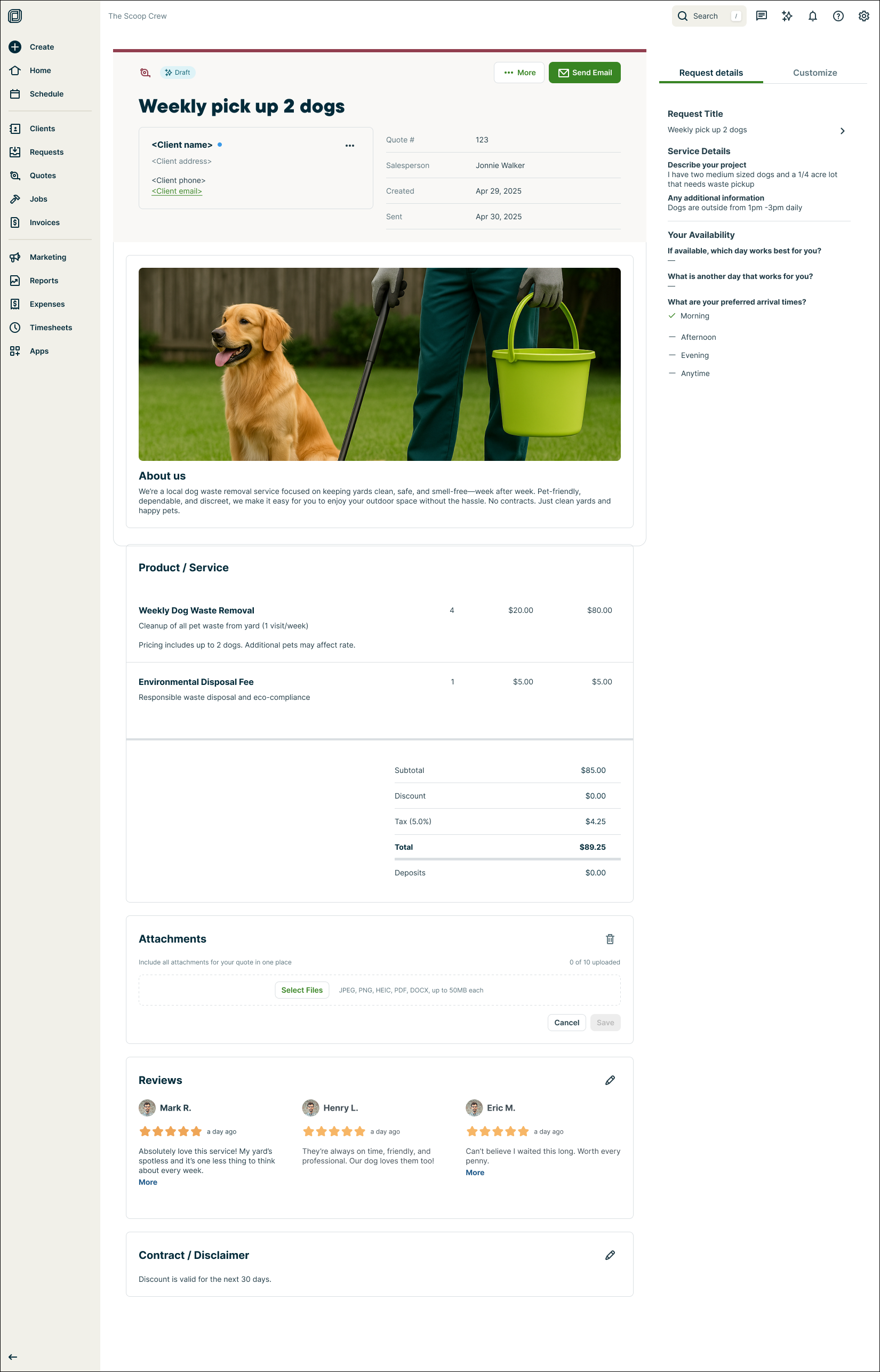 Automations – Jobber Help Center