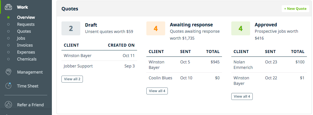 Quote Basics – Jobber Help Center