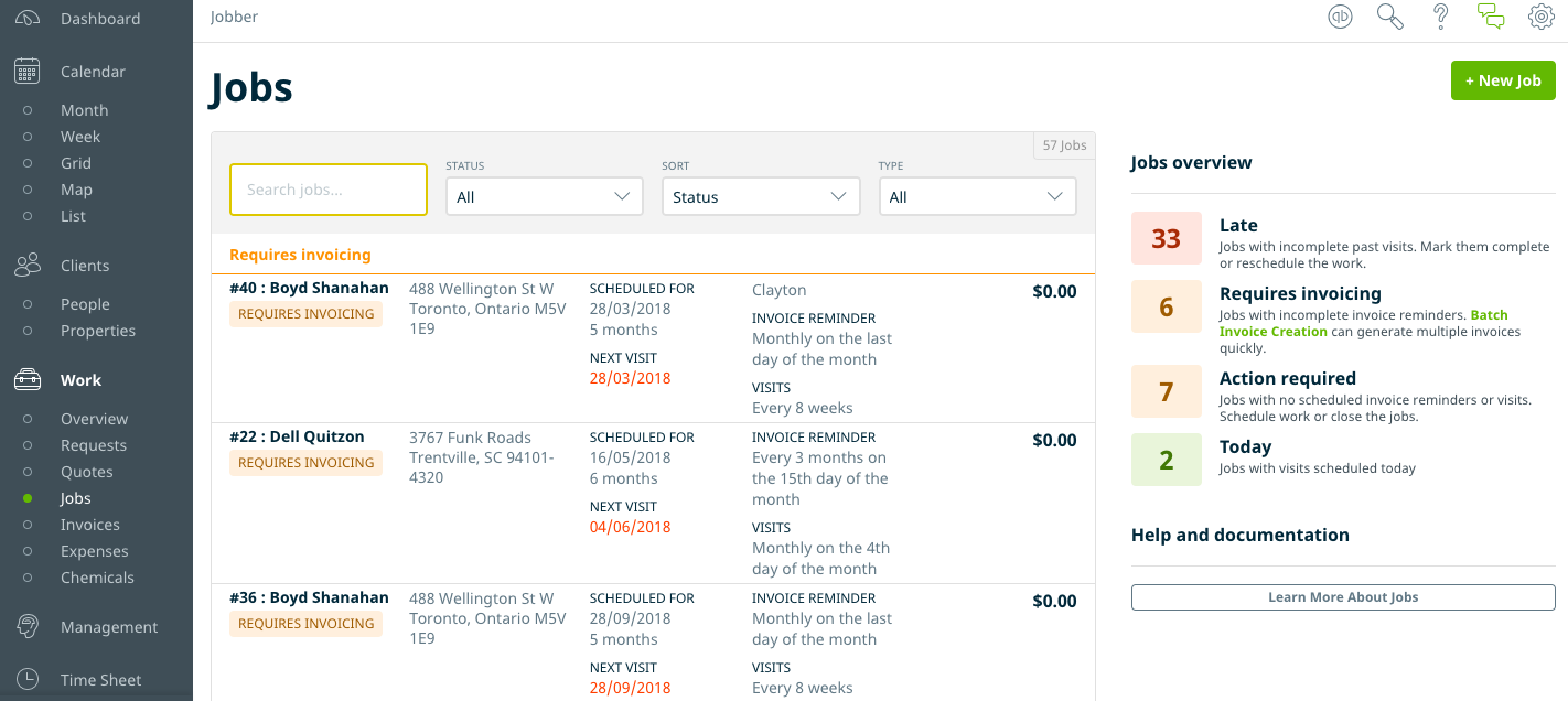 Job Basics – Jobber Help Center