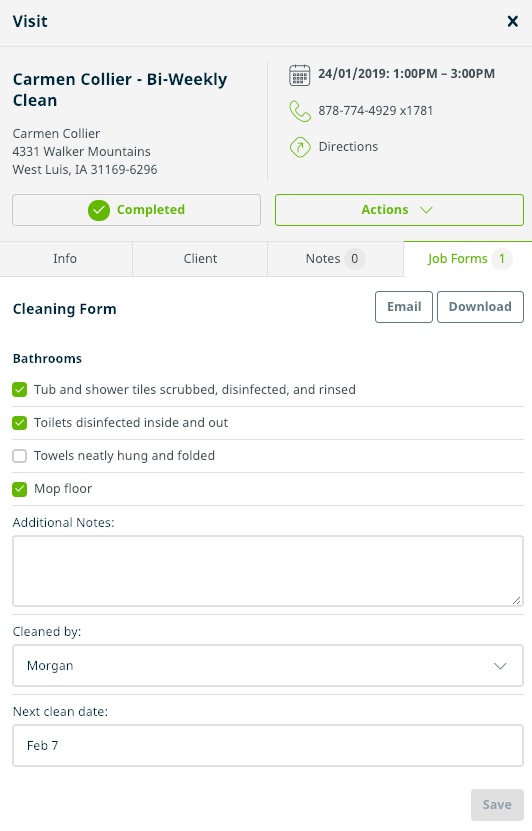 Job Forms – Jobber Help Center