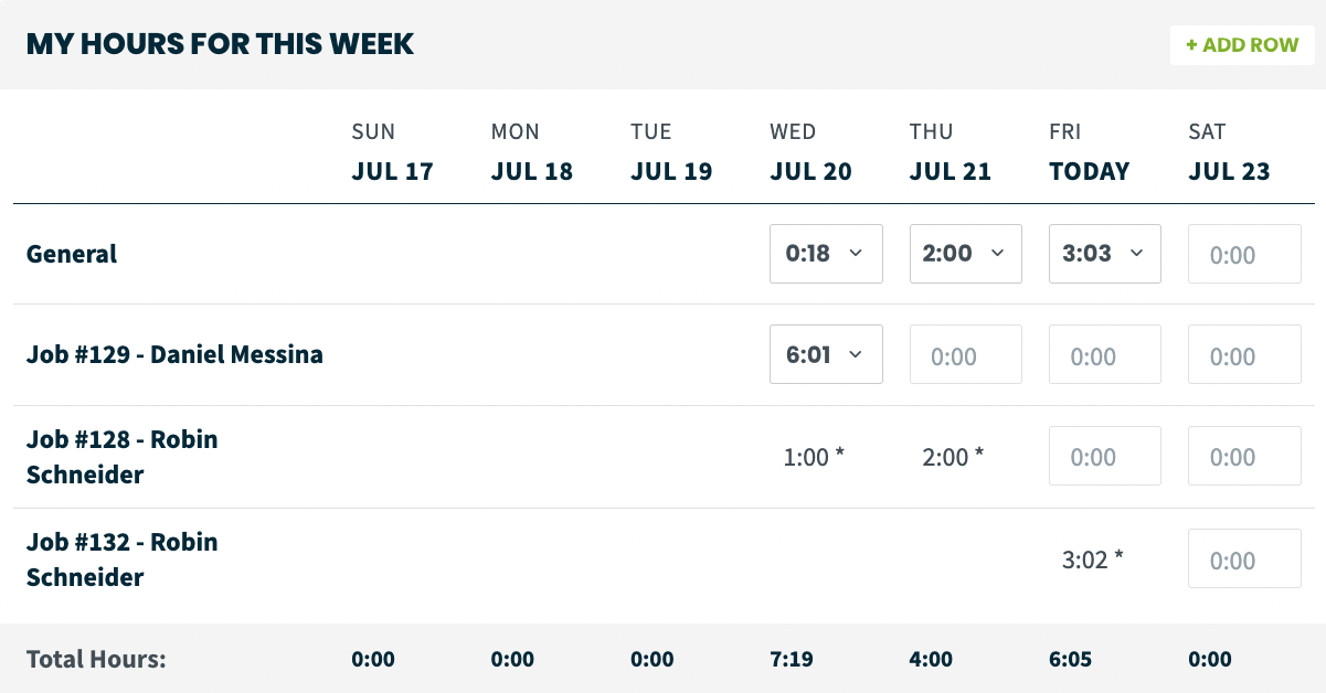 Timesheets – Jobber Help Center