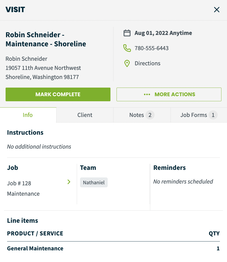 Visits – Jobber Help Center
