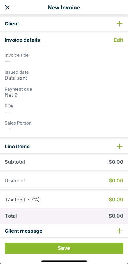Invoices in the Jobber App – Jobber Help Center