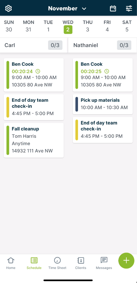 Timers and Time Sheets in the Jobber App – Jobber Help Center